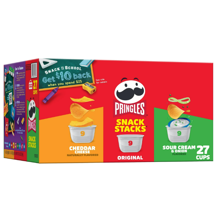 3 BOX Pringles Snack Stacks Variety Pack Potato Crisps Chips, Lunch ...