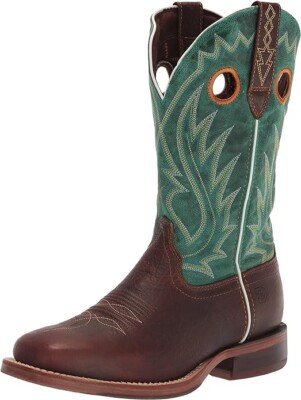 DURANGO MEN'S DDB0308 SQUARE TOE 1 1/4" STOCKMAN HEEL WESTERN BOOT ...