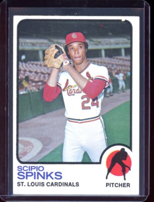 1973 TOPPS SCIPIO SPINKS # 417 NEAR MINT ST. LOUIS CARDINALS GAP IN ...