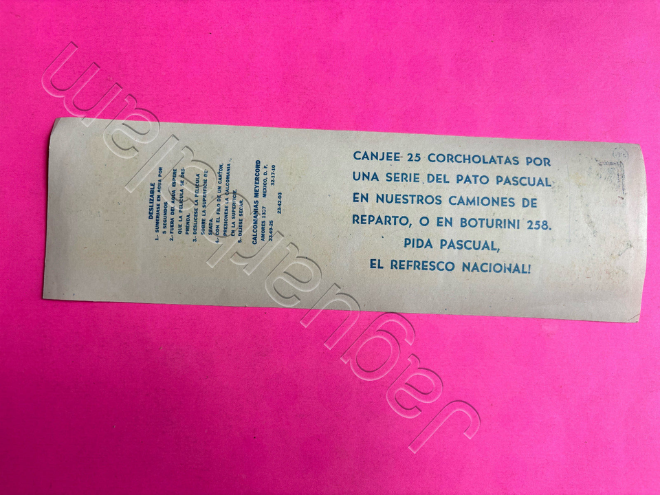 Mexico vtg PATO PASCUAL Soda Decal Stickers complete set 6 original ...