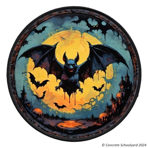 Vampire Bat Patch up to 25cm, Large Iron On Jacket Backpatch, Punk Rock Occult | eBay