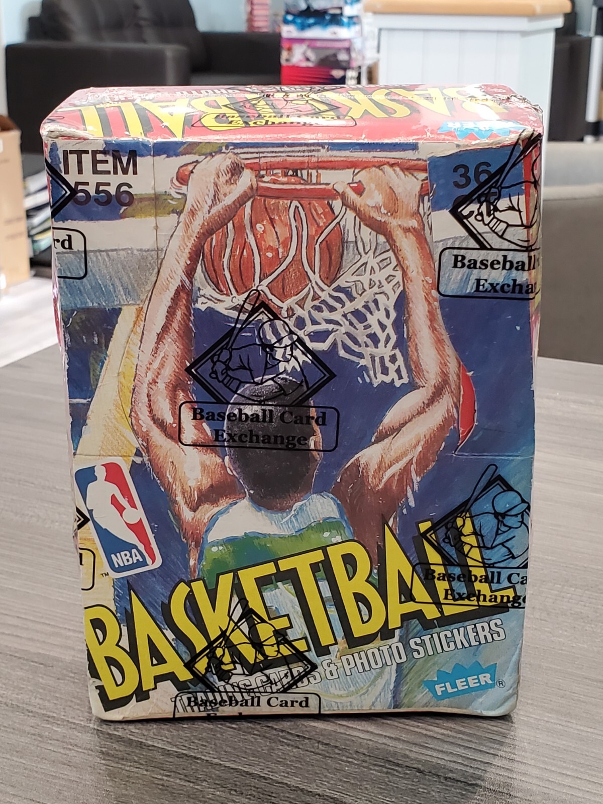 RARE 1989/90 Fleer Basketball Unopened BBCE Sealed Wax Box Jordan Bird ...