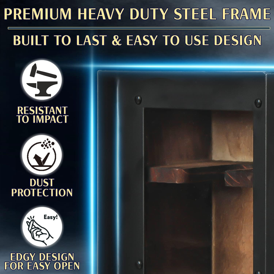 Baseball Bat Display Frame Case, Wall Mount Wooden Frame with Acrylic ...