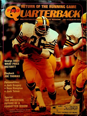 Pro Quarterback Magazine July 1973 John Brockington Jack Tatum George ...