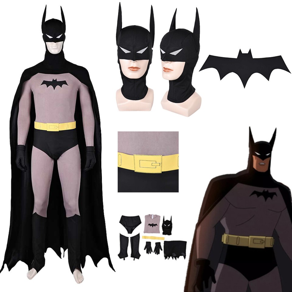 Caped Crusader Bruce Wayne Tenue Cosplay Jumpsuits Halloween Cloak ...