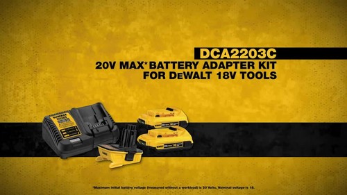DEWALT DCA2203C 20V Battery Adapter for sale online | eBay