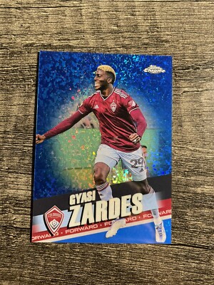 2022 Topps Chrome MLS Gyasi Zardes Blue Mini Diamond Refractor /199 #79 ...