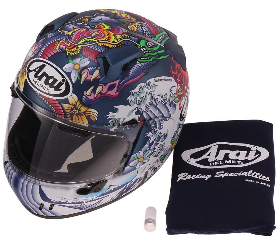 ARAI GENUINE OEM XD ORIENTAL MATT BLUE FULL FACE HELMET (ASIAN FITTING ...