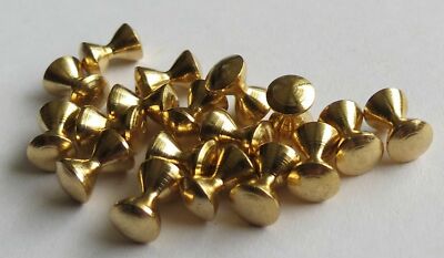 BRASS HOURGLASS DUMBBELL BARBELL EYES tying beads GOLD (7 sizes to ...