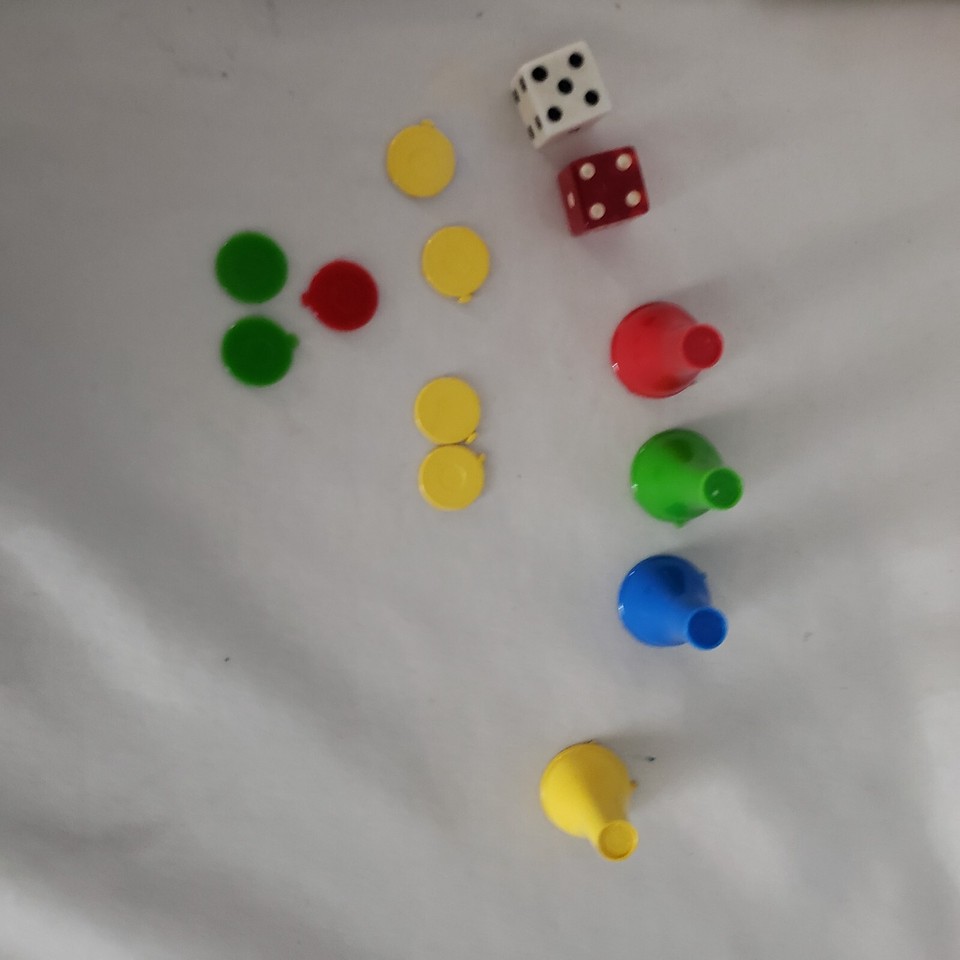 BIG DEAL, Lakeside, 1977, Board Game Parts: repl pieceS: DICE CHIPS ...