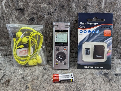 🔥Works🔥 Olympus DM-720 Digital Voice Recorder with USB + 8GB SD ...
