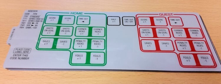 New Daktronics Sport Insert for Allsport 5000 Control Console LL-2440 ...