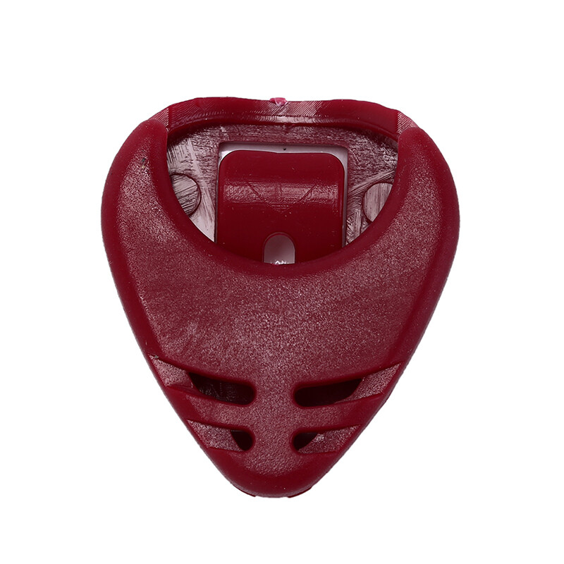 6pcs plastic heart shape guitar pick collection holder guitar pick case ...