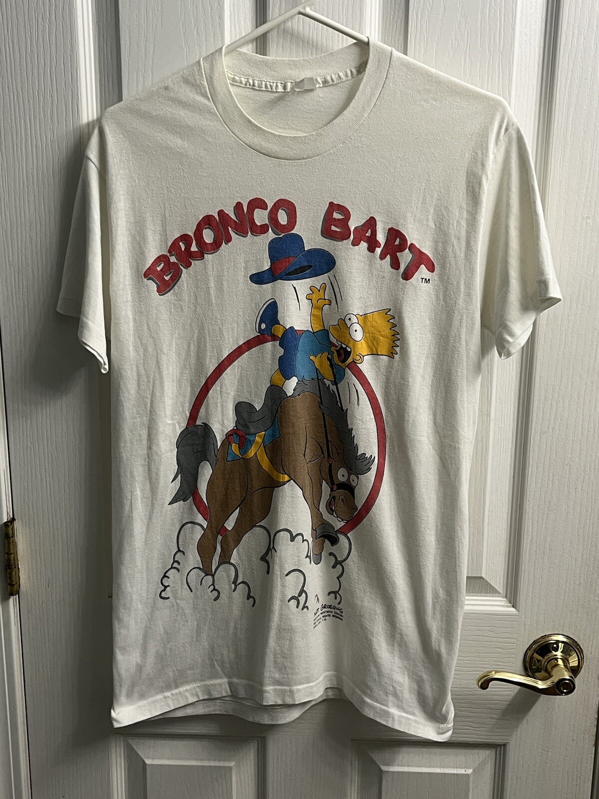 Vintage Simpsons Bronco Bart 1990 Matt Groening Authe… - Gem