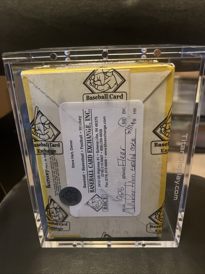 1983 FLEER Unopened CELLO Box BBCE FASC Acrylic case included! | eBay