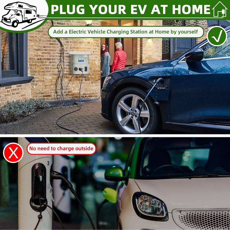 TOPSEENG 20-30-50 Amp RV Electrical Panel Box - 30 Amp Weatherproof RV ...