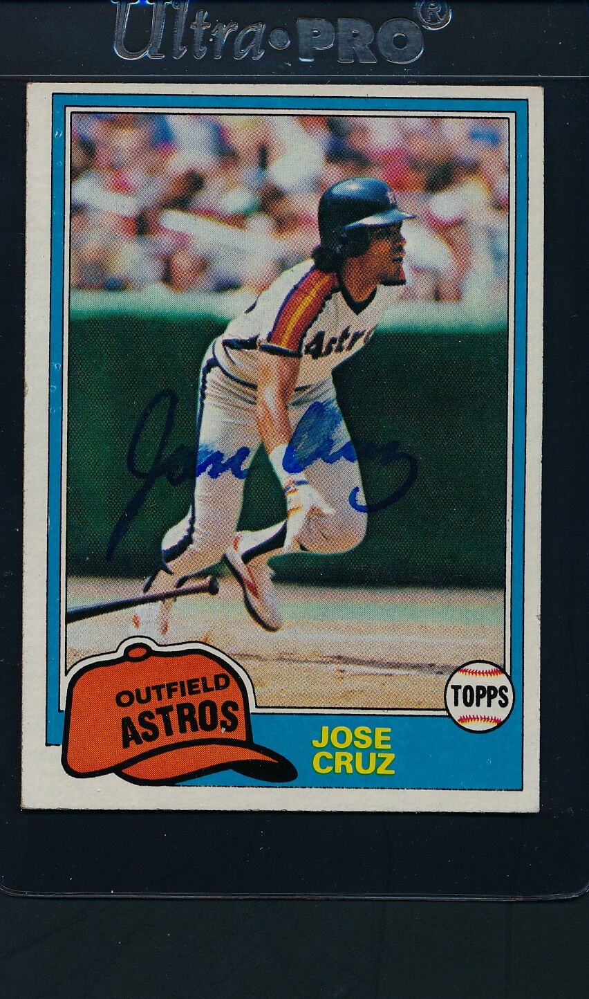 1981 Topps #105 Jose Cruz Astros Signed Auto *10935 | eBay