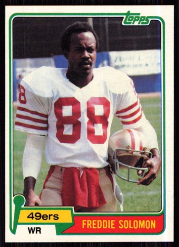 1981 Topps Freddie Solomon San Francisco 49ers #148 | eBay