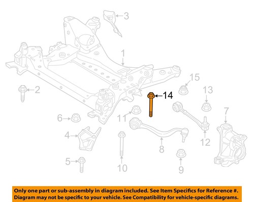 BMW OEM 18-24 X3 Suspension Components-Rr Lwr Cntl Arm Mount Bolt ...