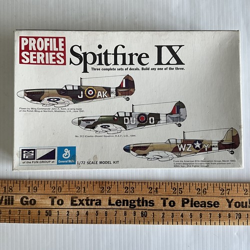 PROFILE SERIES SPITFIRE IX MILITARY MODEL AIRPLANE 1/72 KIT MPC ...