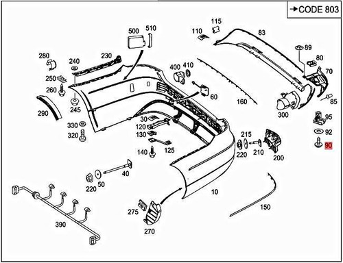 Genuine MERCEDES S212 S213 W164 W212 W213 X164 Fillister head screw ...