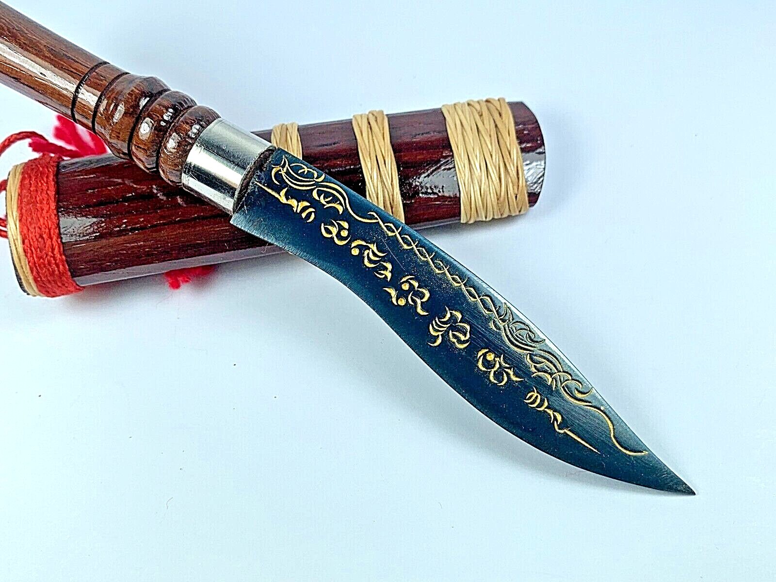 BLESSED LEK NAMPHI MEED MOR KNIFE SWORD DAGGER FETISH TALISMAN THAI ...