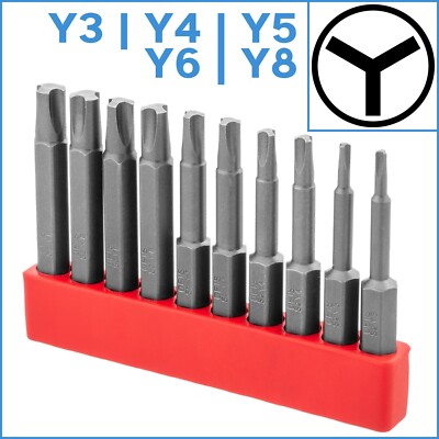 10pcs Tamper Proof Y3 Y4 Y5 Y6 Y8 Hex Bit S2 Steel Magnetic Tool ...