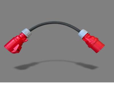 415v/400v 32A 5-pin Plug - 32A 4-pin Socket Adapter - 0.5m x 6.0mm ...