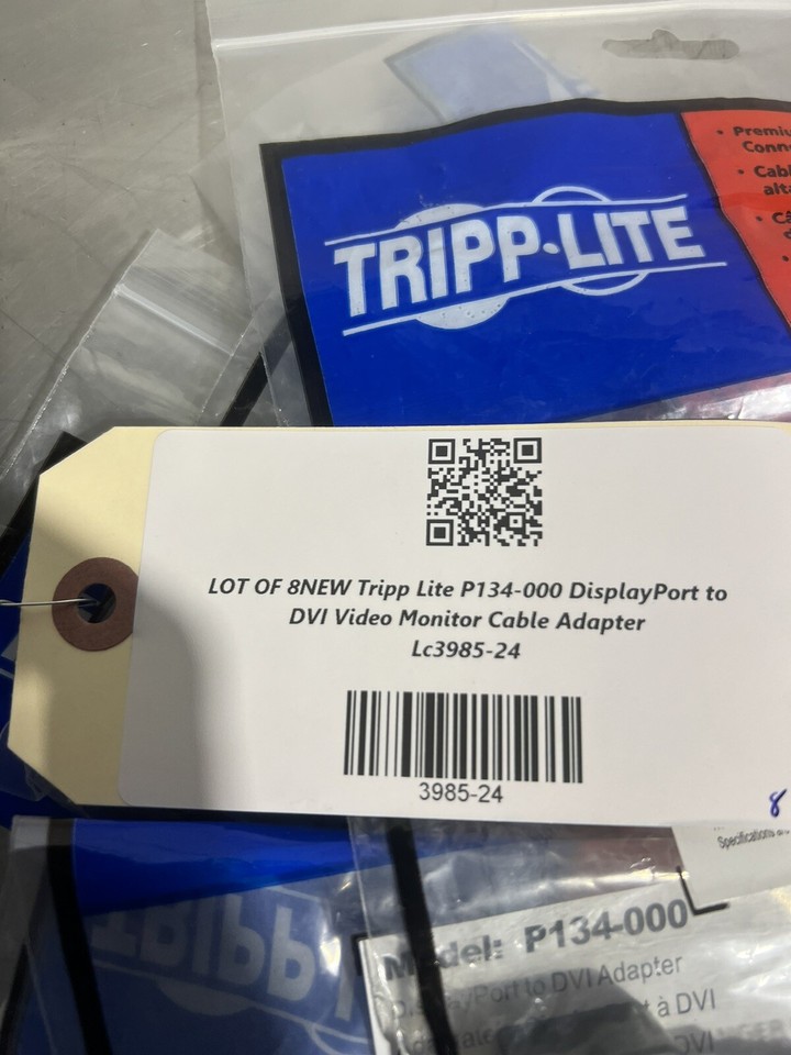 Tripp-Lite P134-000 DisplayPort Male to DVI Female Adapter Converter ...