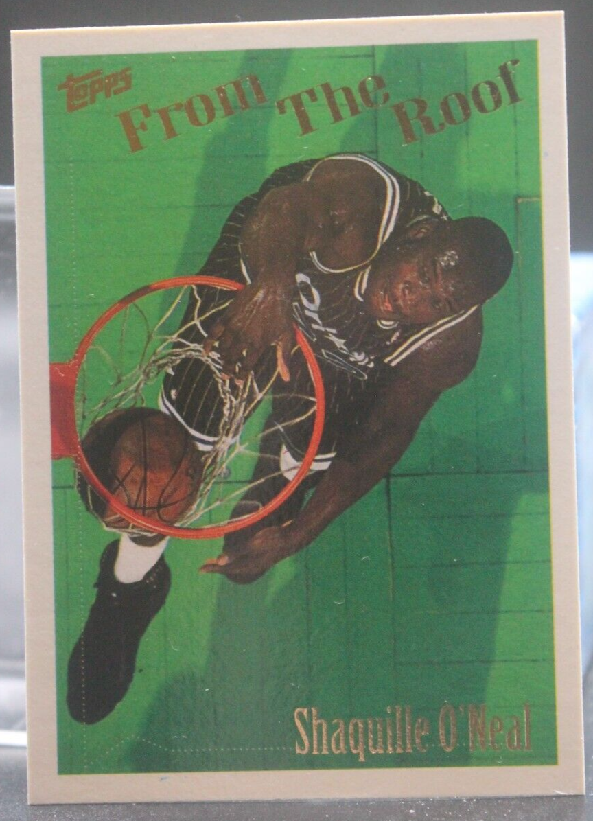 Shaquille O'Neal (Magic/HOF) 1995 Topps From The Roof #300 | eBay