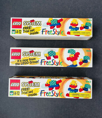LEGO FREESTYLE #1863 11 PIECE 3 SETS 1995 SEALED NEW IN BOX UNOPENED | eBay