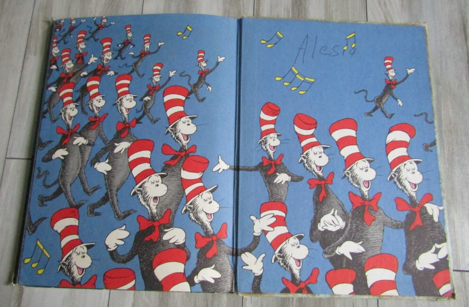 Cat in the Hat Song Book Dr. Seuss 1967 1st Edition Book Guitar Piano ...