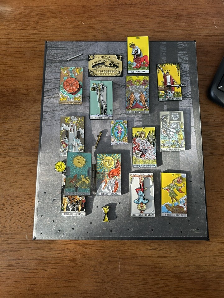 Lot Of 18 Tarot Card Enamel Pins Moveable Parts New Deck Collection ...
