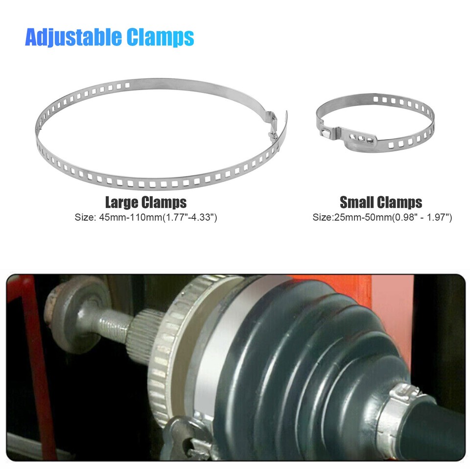 For Auto / ATV CV Joint Axle Boot Clamp Pliers Tool w/20 Crimp Bands ...