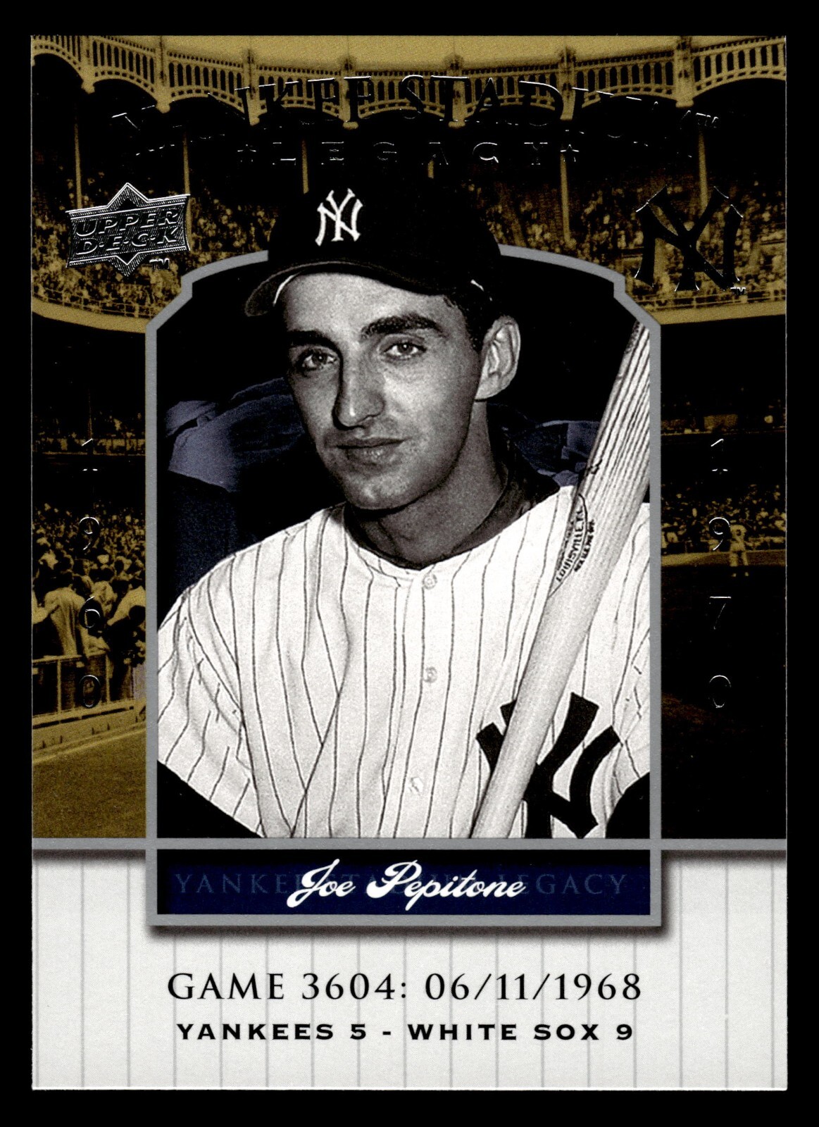 2008 Upper Deck Yankee Stadium Legacy Joe Pepitone #YSL3604 | eBay