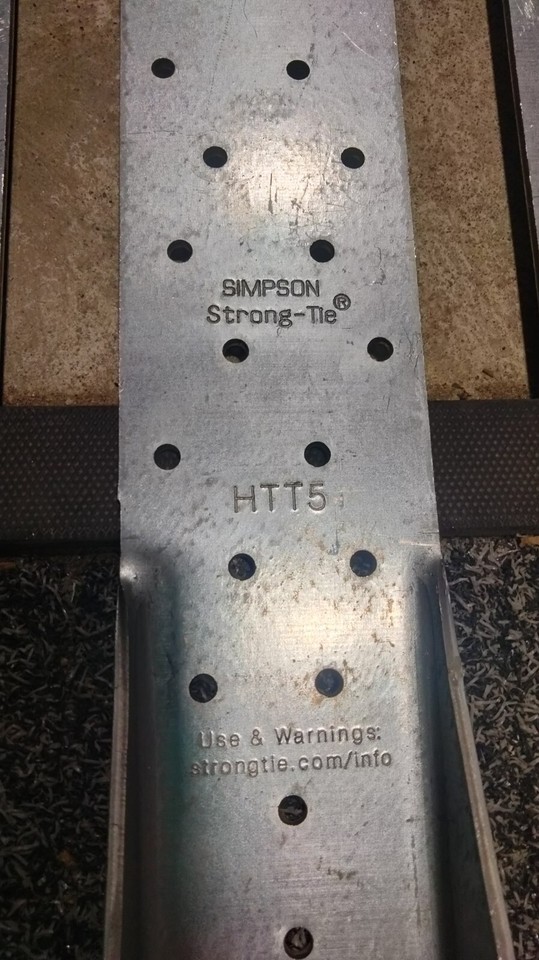 *4PACK* Simpson Strong Tie Steel HTT5 Hold Down Strap 403mm | eBay