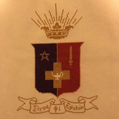 Sigma Phi Epsilon Handmade Cross Stitch Crest, Brand New | eBay