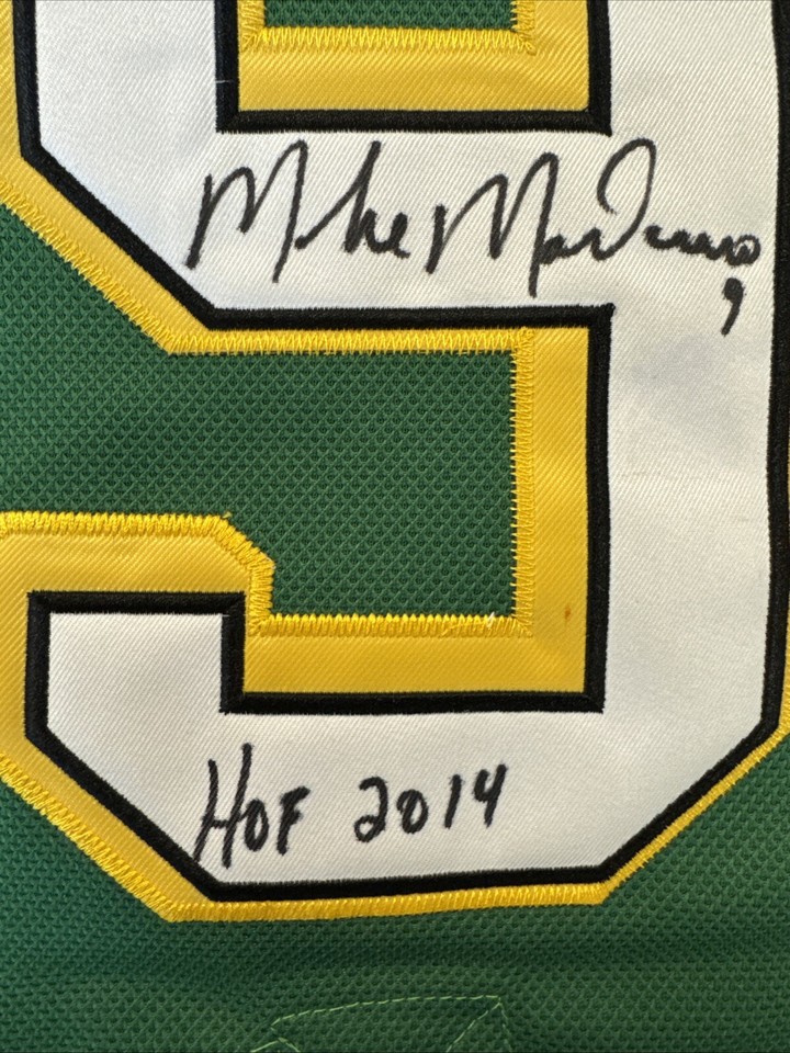 Mike Modano Minnesota Green Hockey Jersey with Hof 2014 in Black w ...