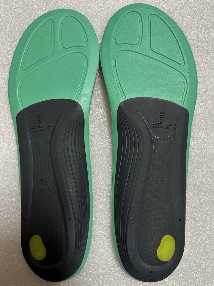 Superfeet Run Support High Arch Insoles - High Arch Support m 9.5-11 ...