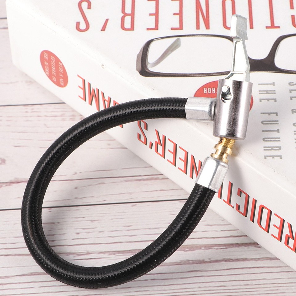 Tire Inflator Hose Car Inflatable Pump Extension Tube Nozzle Adapter ...
