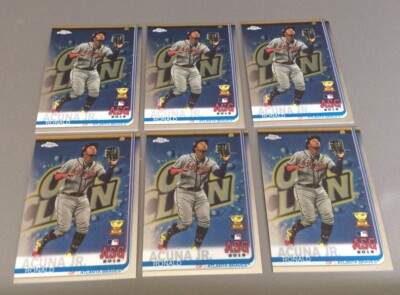 2019 TOPPS CHROME BASEBALL TOPPS ALL ROOKIE CUP RONALD ACUNA JR. LOT(6 ...
