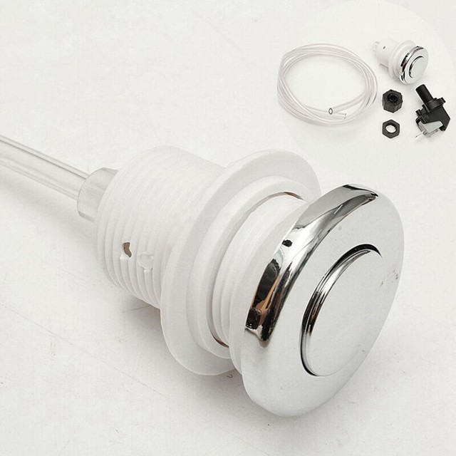 1x On/off Push Button Switch Jetted Whirlpool Jet Bath Hot Tub Spa Hose ...
