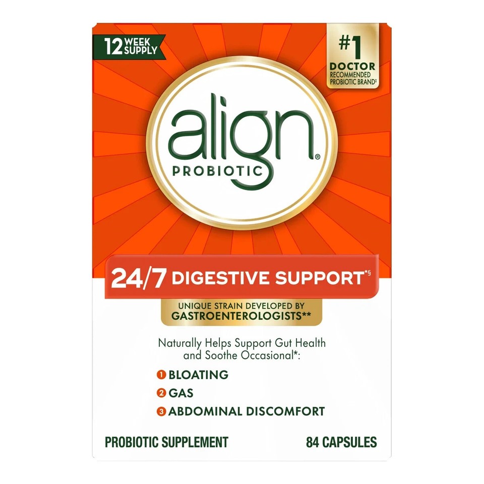 Align Probiotic 24/7Digestive Support Developed by Gastroenterologis 84 ...