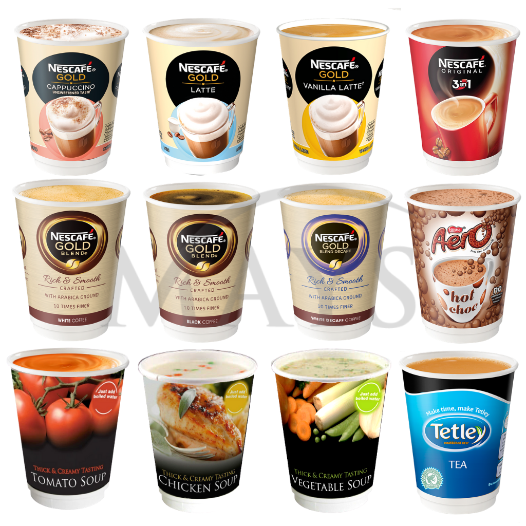 32 x 12OZ INCUP HOT DRINKS FOR NESCAFE & AND GO MACHINE COFFEE TEA ...