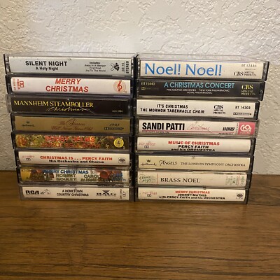 Lot Of 16 VTG Christmas Cassette Tapes | eBay