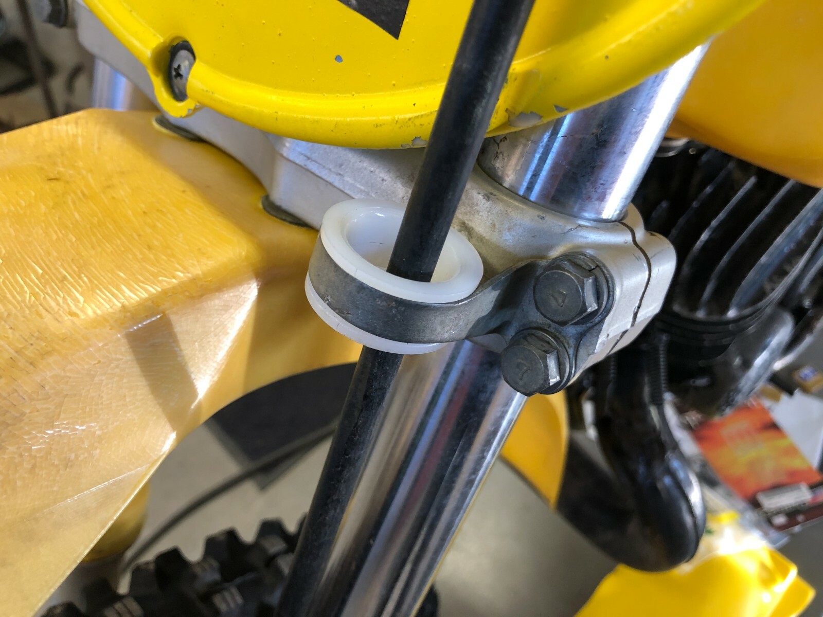 Suzuki RM PE DR RS 125 250 175 400 500 Fork Cable Guide "Insert" For ...