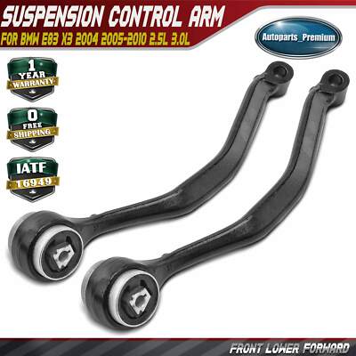 2x Front Lower Side Forward Control Arm for BMW E83 X3 2004 2005-2010 2 ...