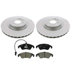 SHW OEM Front Brake Kit 345mm Disc Rotors & Bosch Ceramic Pad Set for ...