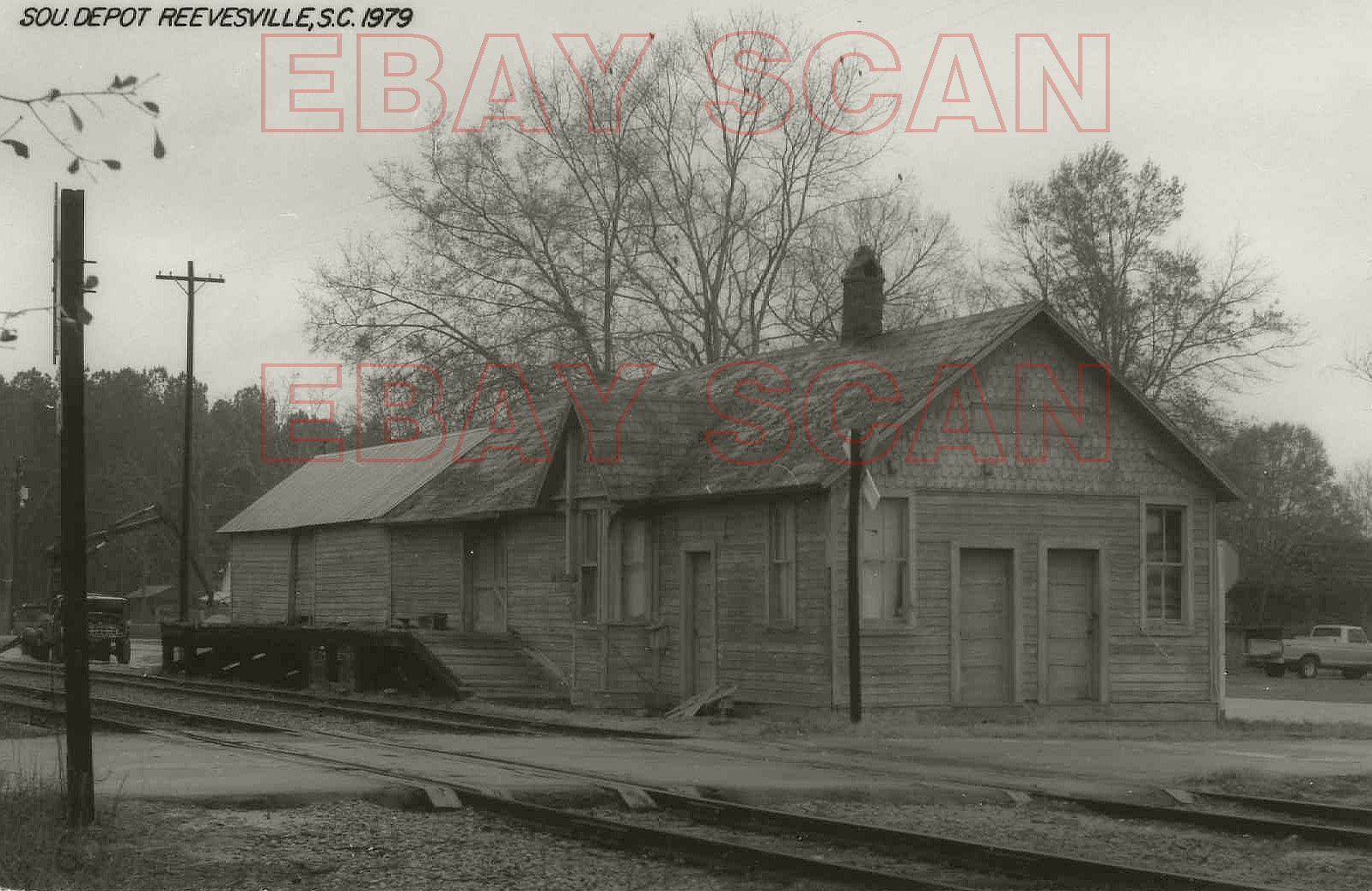 8J876 RP 1979 SOUTHERN RAILROAD DEPOT REEVESVILLE SC | eBay