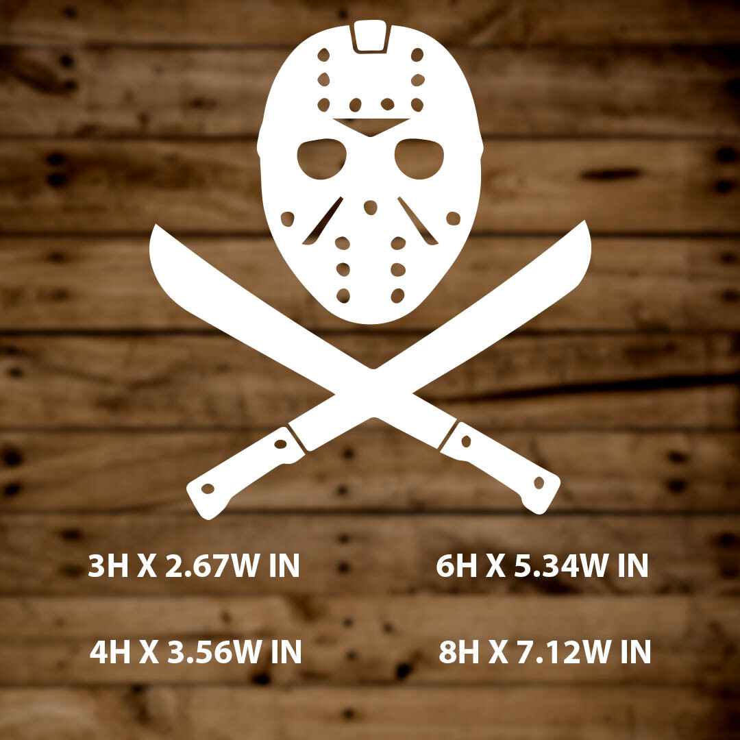Jason|Machete|Halloween Special|Horror|Decal Sticker|Car|Window|Laptop ...